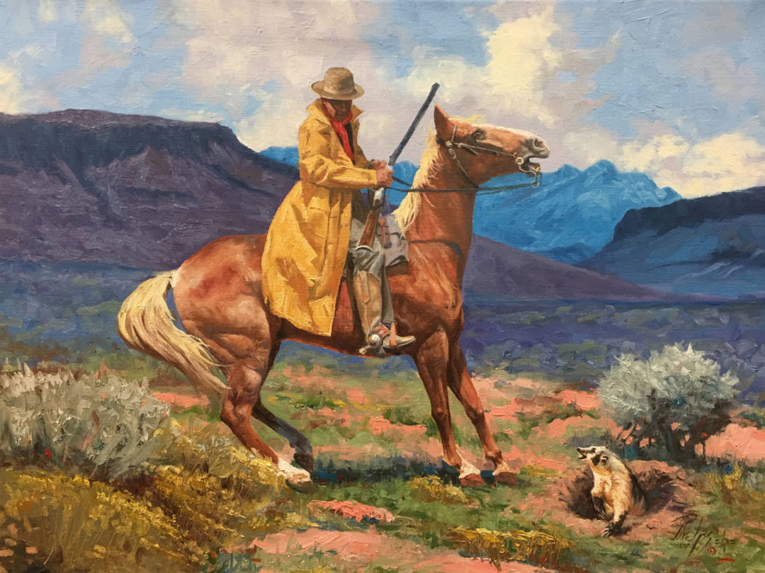 Encounter at Square Butte | John Phelps Art